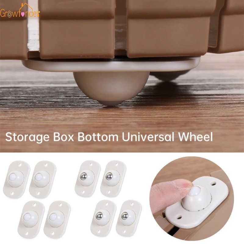 4Pcs Self Adhesive Caster Wheels 360 Degree Rotation Mini Swivel ...