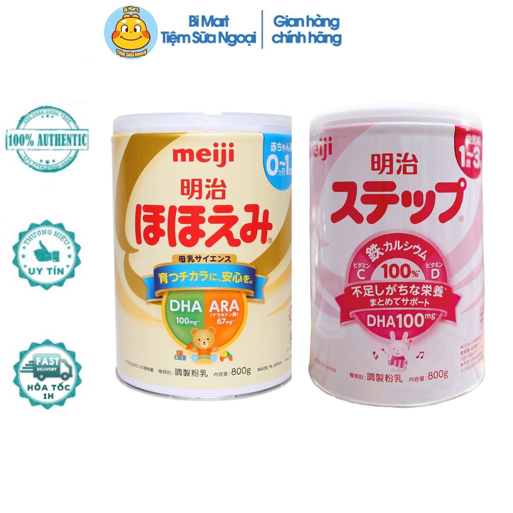 Japanese Domestic Meiji Milk 800gr Meiji Can Number 0 And No. 9 Natural ...