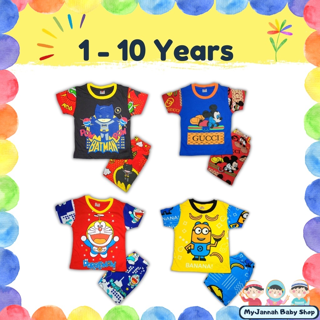 Set Baju Budak Lelaki Playset GL Boy Baby Kids Clothing / Tshirt and ...