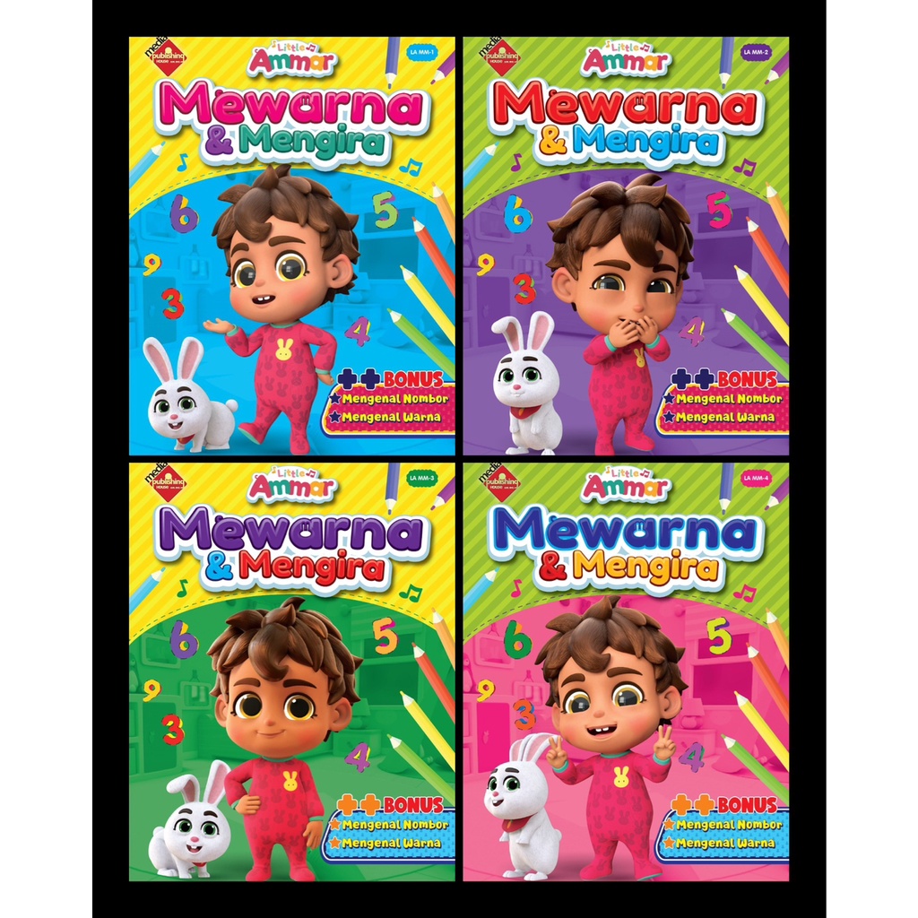 MEDIA BOOKS : LITTLE AMMAR MEWARNA & MENGIRA ( LA MM ) | Shopee Malaysia