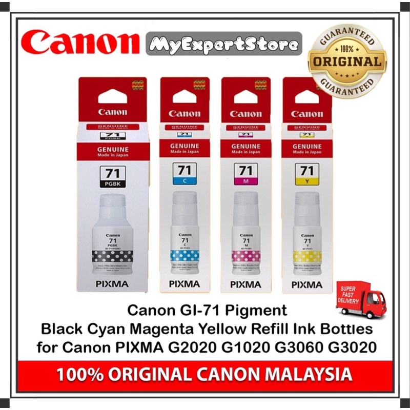 Canon Gi-71 gi71 ink for Canon G2020 G1020 G3020 G3060 printer refill ...