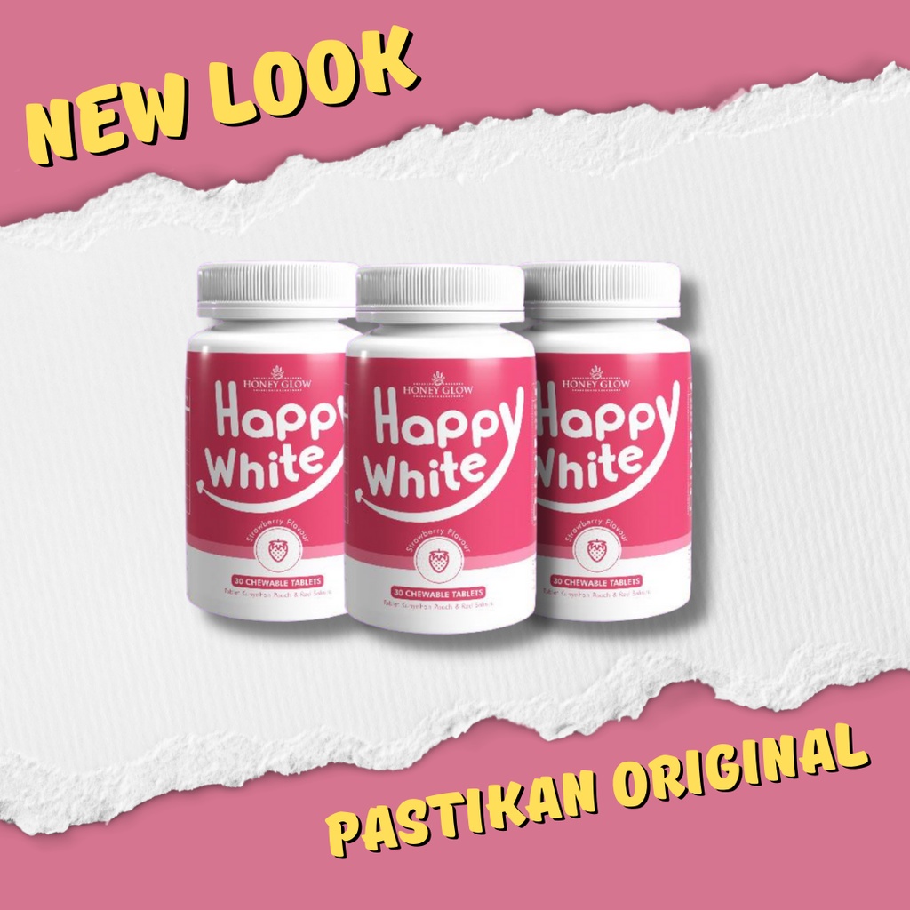 Happy White Honey Glow Supplement Putih Vitamin C Kulit Putih Cantik ...