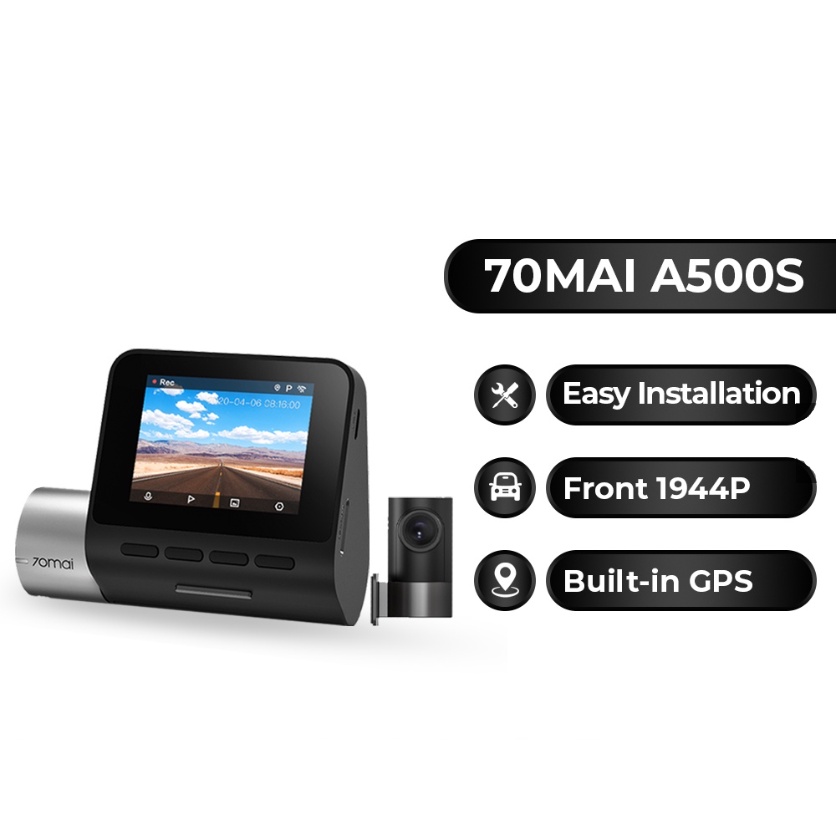 70mai A500s Dashcam Pro Plus+ ADAS Built-in GPS 1944P Dual Record A500 ...