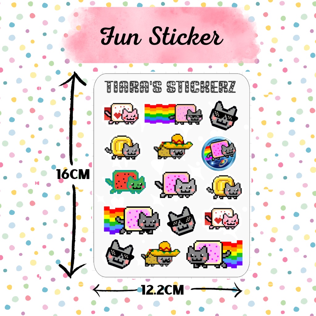 Nyan Cat Sticker | Waterproof | Glossy | Shopee Malaysia