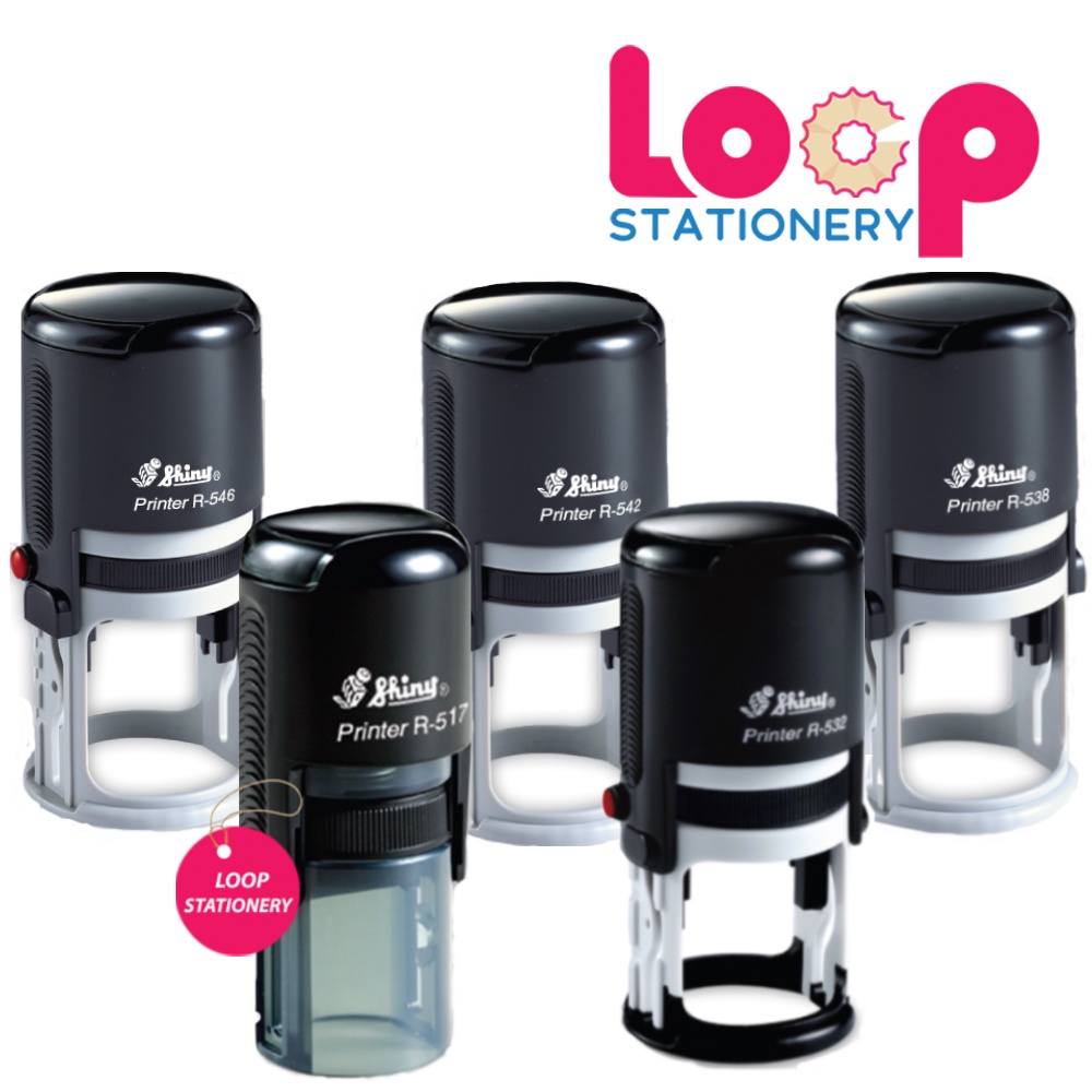 Shiny Round Rubber Stamp Self-Inking | Shopee Malaysia