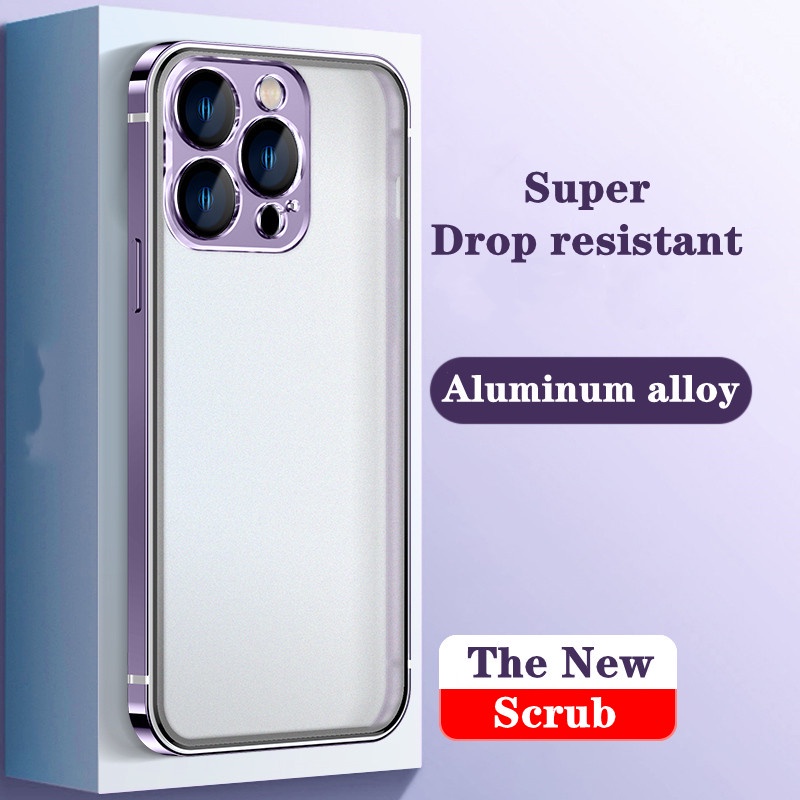Luxury Full Metal Frame Phone Case for iPhone 13 12 14 Pro Max ...
