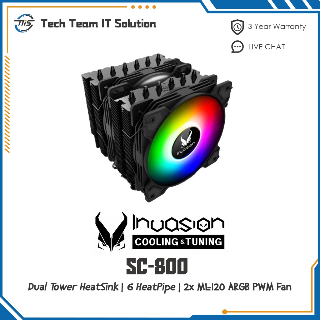 Invasion SC-800 (Extreme ARGB Cooling Fan) | Shopee Malaysia