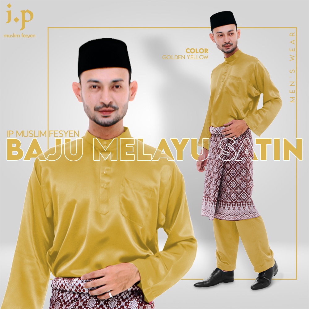𝗜𝗽 𝗠𝘂𝘀𝗹𝗶𝗺 𝟮𝟬𝟮𝟯 BAJU MELAYU PASANG SATIN SIZE DEWASA Normal Cutting ...