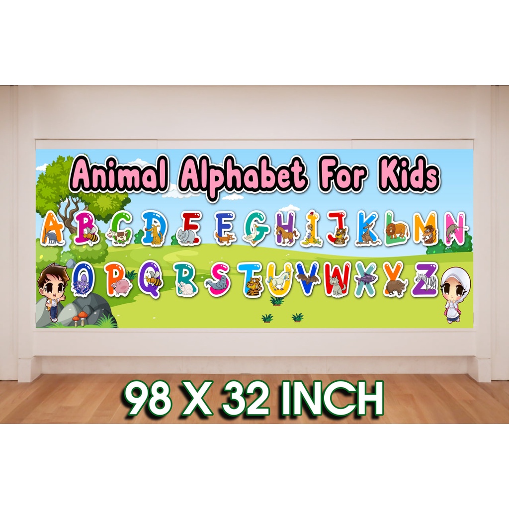 Banner Huruf ABC untuk Kanak-Kanak / Alphabet for Kids | Shopee Malaysia