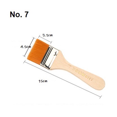 Soft Nylon Paint Brush 12 Sizes (100% Halal) / Berus Cat Kayu Nylon (12 ...