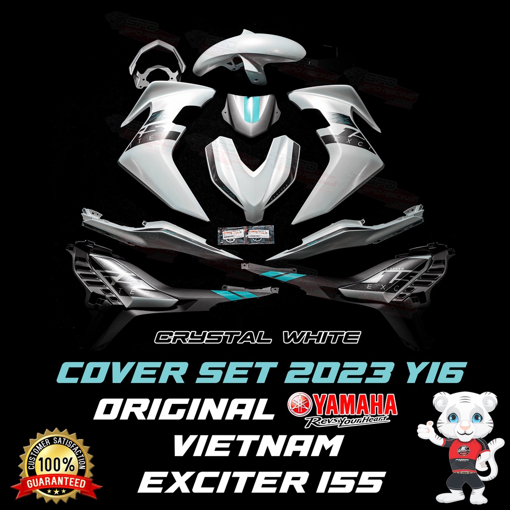 Cover Set Y16 Crystal White 2023 100% ORIGINAL YAMAHA VIETNAM | Shopee ...