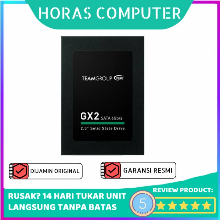 Ssd TeamGroup GX2 2.5" 128GB Black SATA III 4x Faster Slim Speed 550Mb ...