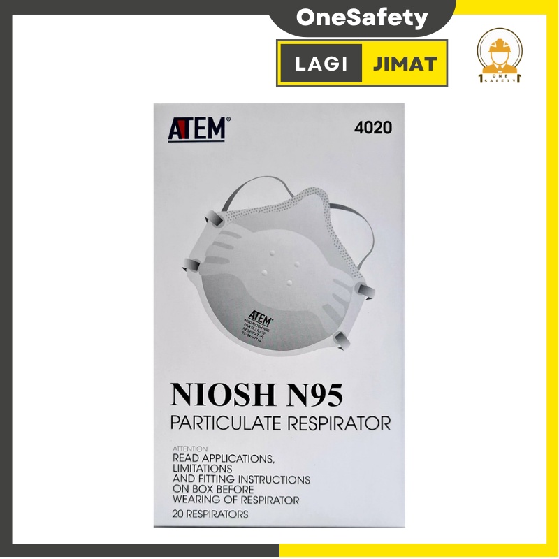 20Pcs/box ATEM N95 4020 Face Mask Molded with NIOSH Approved Pieces ...
