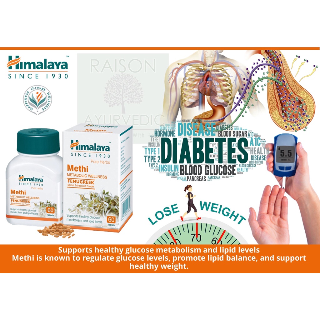 Himalaya Methi Fenugreek 60 Tablets | Shopee Malaysia