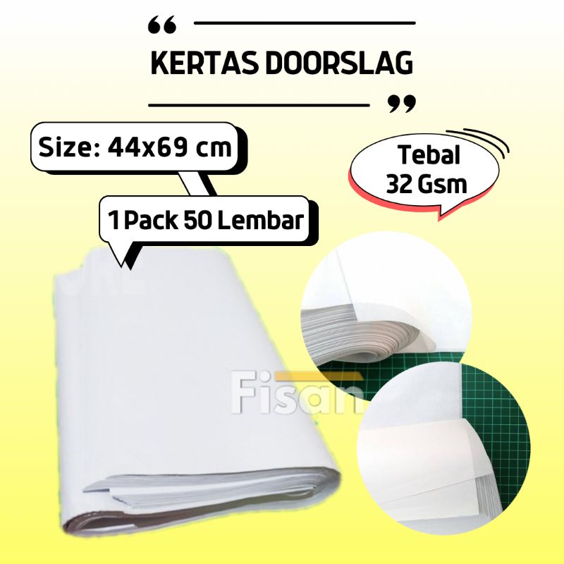 50 Sheets of Large Doorslag Paper 44x69 Doorslag Paper/ Clothes Paper ...