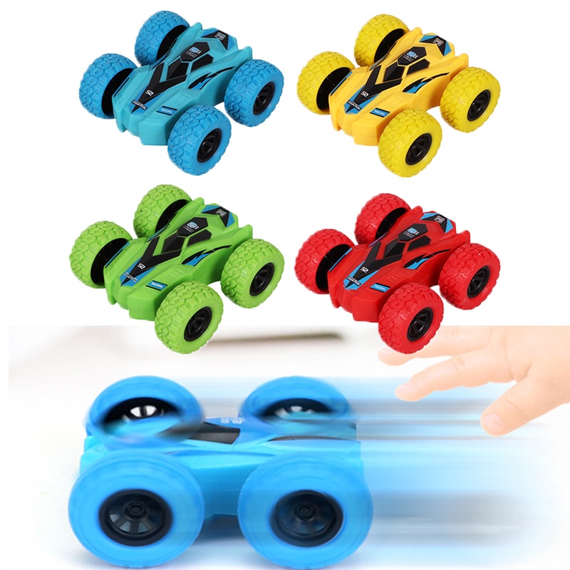 Kids Four-wheel Drive Inertial Shatter-Proof Model for Kids Boy Toy Car ...