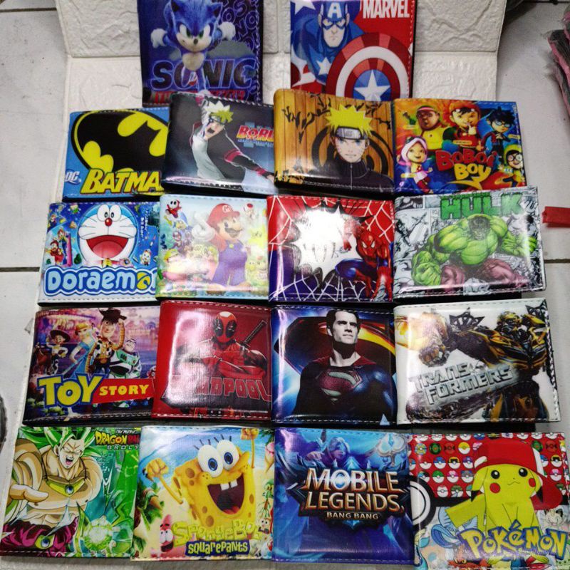 Boys Wallet Printing Image P-96 || Cartoon Character Children's Wallet ...