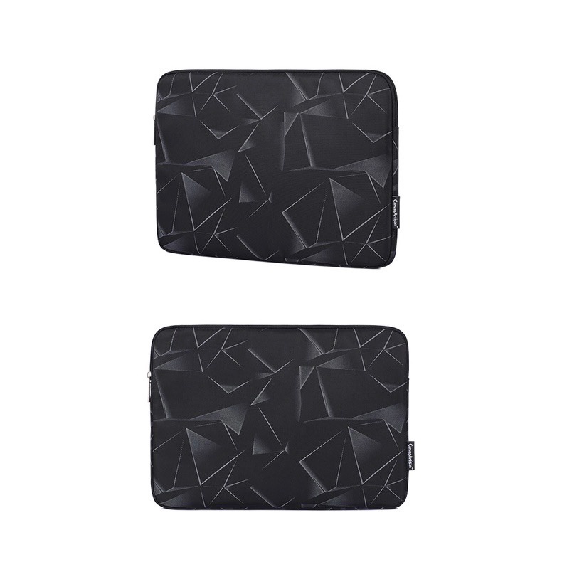 (11~15 Inch) MR Typo Laptop Bag Black Triangle Geometric Pattern Laptop ...