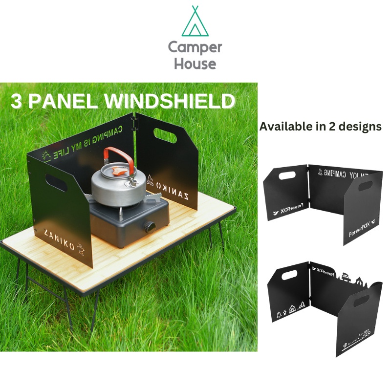 [Ready Stock]Foldable Outdoor Windshield Stove Windscreen Wind Shield ...