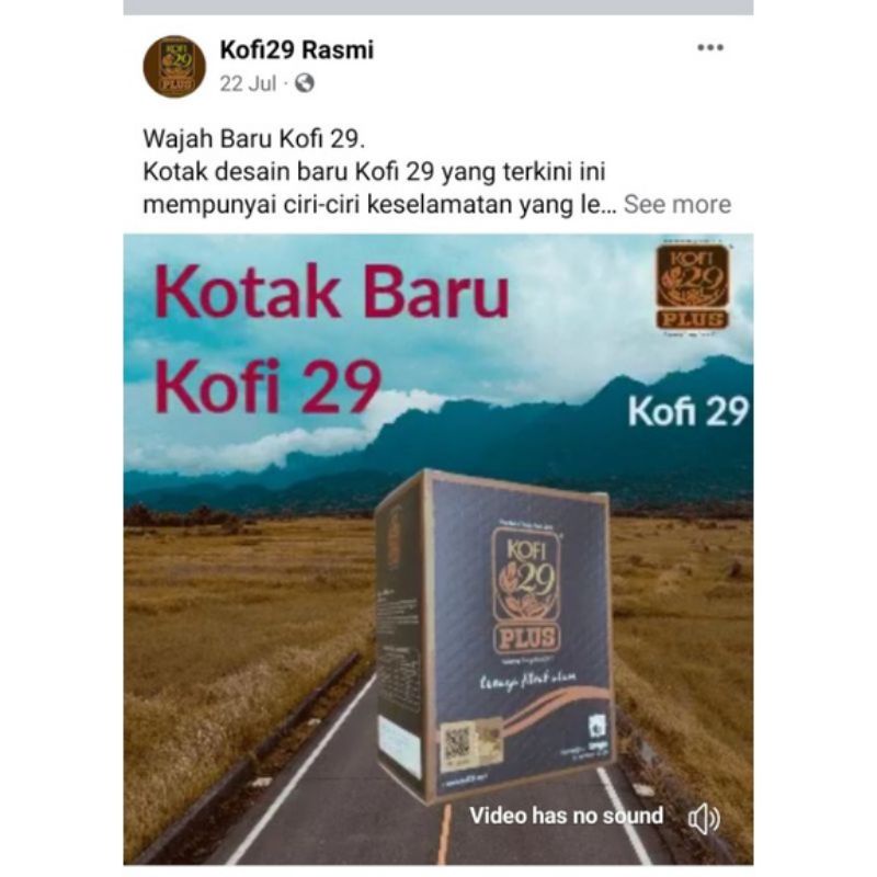 KOPI 29 PLUS 💯 Original For Men (1 Box 10 Sachet) | Shopee Malaysia
