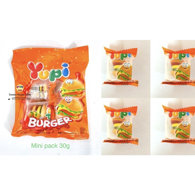 Yupi Burger Gummy Sweet Candies 84gm Childhood Snack Makan an Ringan ...