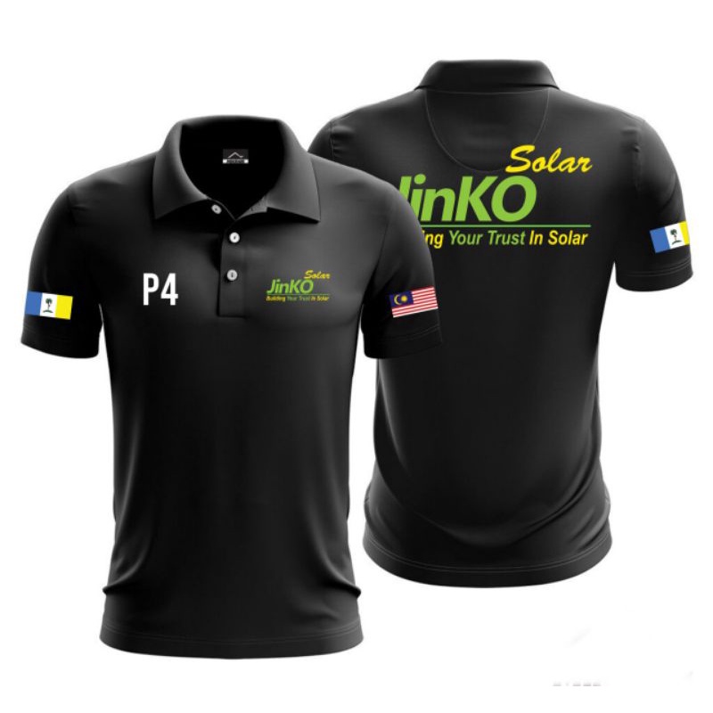 BAJU KILANG JINKO SOLAR KAIN JERSI BERKUALITI MURAH | Shopee Malaysia