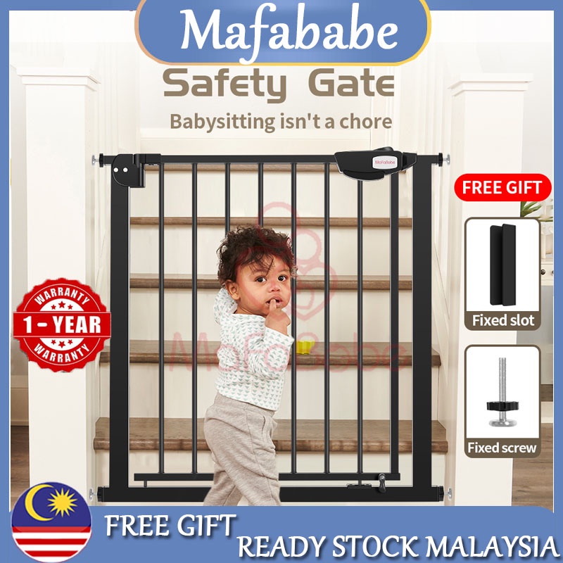 MaFaBabe Baby Safety Gate Auto-close One Handed Operation Gate Rail ...