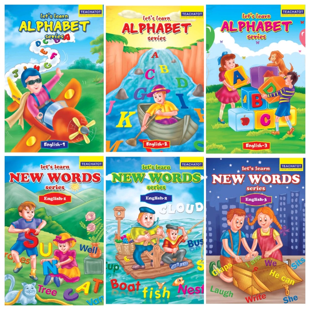 Kiddibird: Let's Learn [ Alphabet / New Words Series Book 1 / 2 / 3 ] | Shopee Malaysia