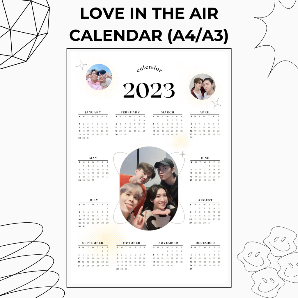 LOVE IN THE AIR CALENDAR (A4/A3) | Shopee Malaysia