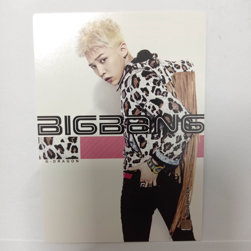 OFFICIAL BIGBANG STAR COLLECTION CARD PHOTOCARD G-DRAGON KWON JI YOUNG ...