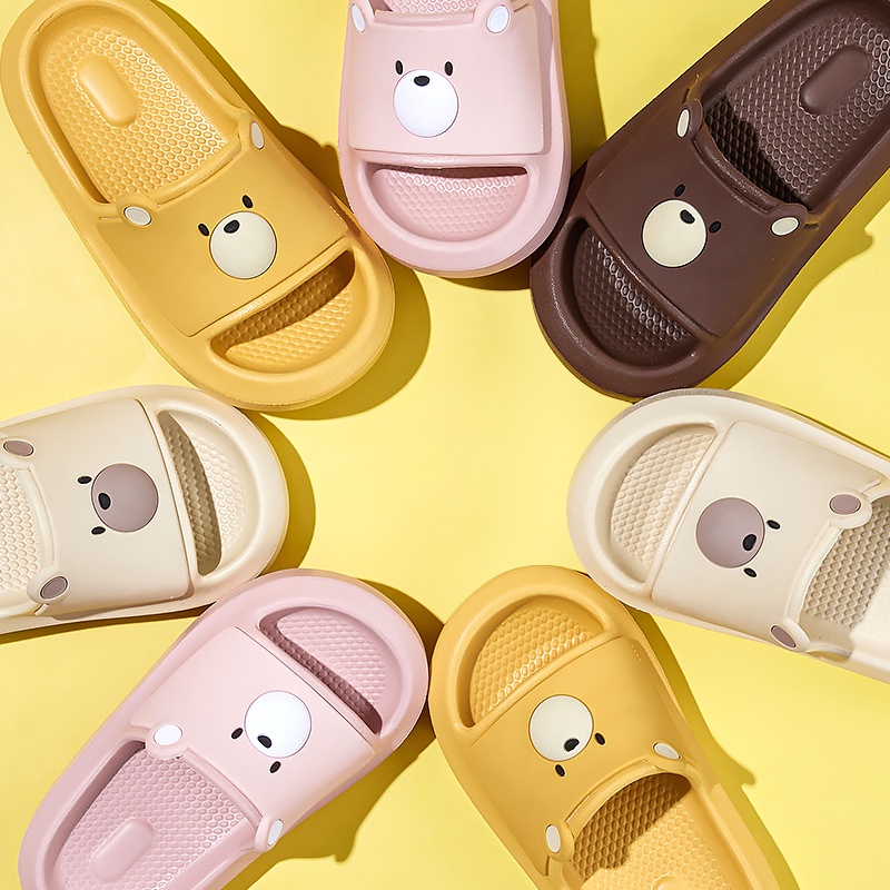 Cheerful Mario selipar budak lelaki perempuan selipar haiwan Bear ...