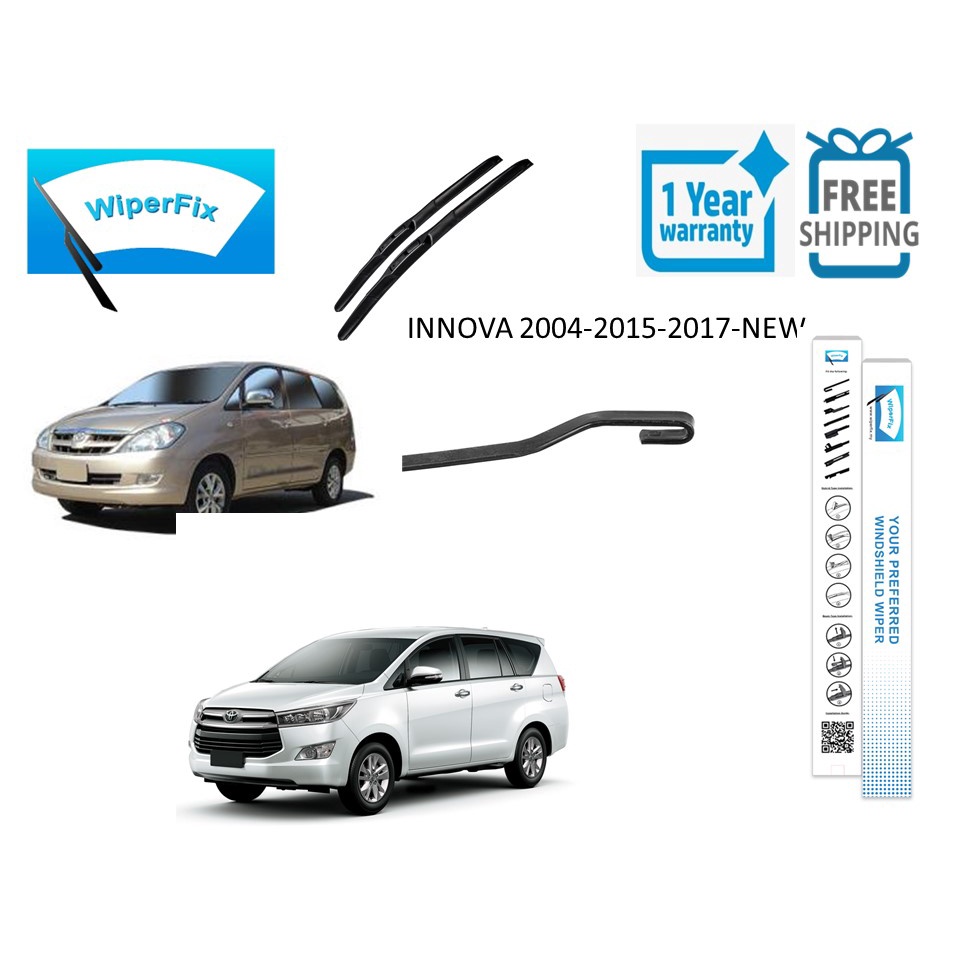 [WiperFix] Toyota Innova 2004-2015-2017New, Wiperfix Silicone Wiper ...