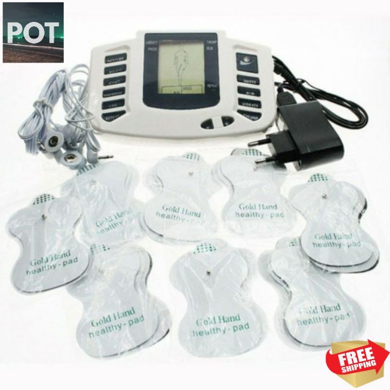 Senang Bawa 16 Pads Cedera Listrik Otot Body Injury Electric Muscle ...