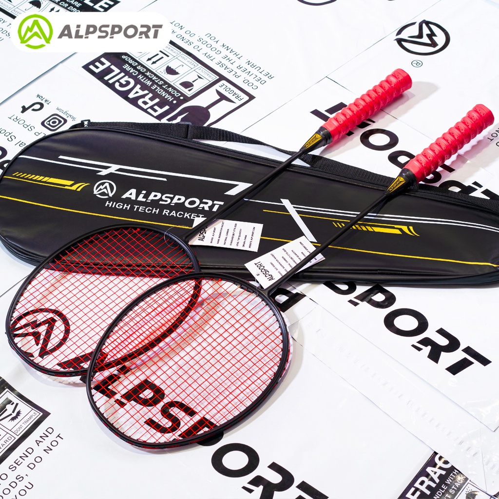 ALPSPORT XHP 2PCS Max 30LBS 6U 75g 100% Legal Original Badminton Racket ...