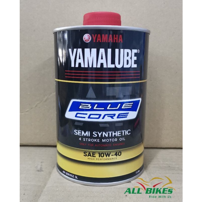 YAMALUBE MB BLUE CORE SEMI SYNTHETIC SAE 10W-40 4T MOTOR OIL 1L (24PCS ...