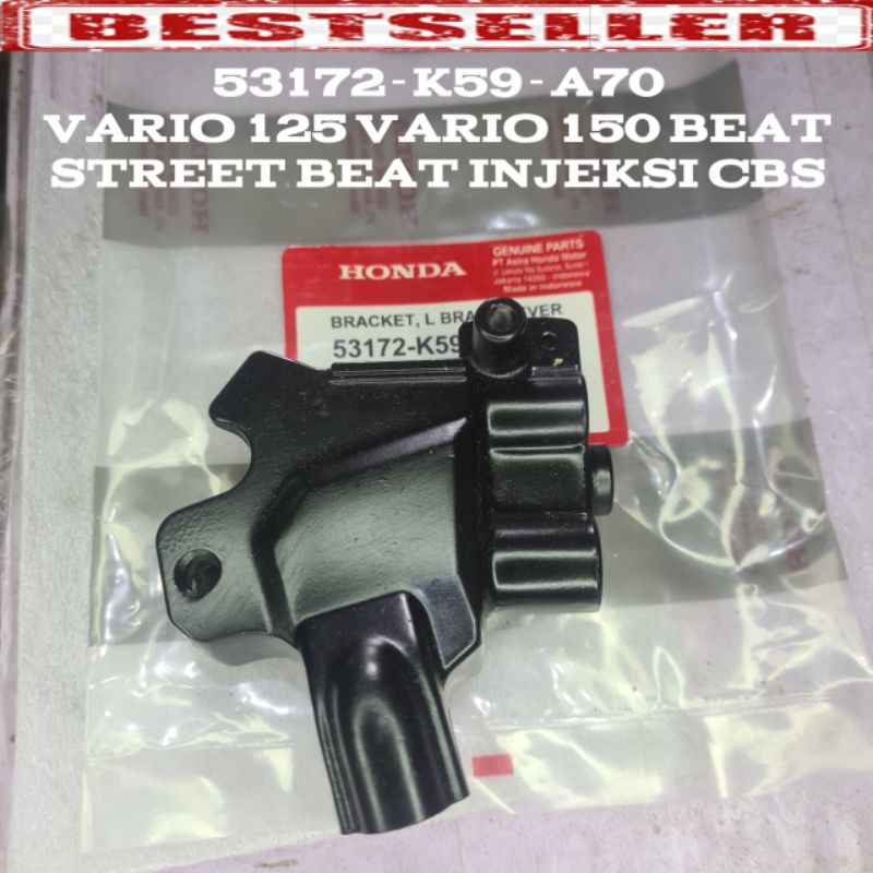 53172-K59-A70 HOUSE LEFT BRAKE HANDEL HOLDER BEAT STREET ECO SCOOPY ...
