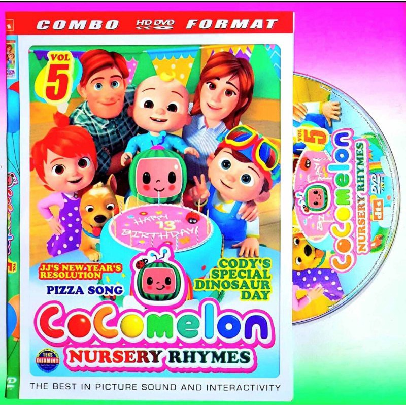CHILDREN'S DVD CASSETTE - NEWEST COCOMELON ENGLISH CHILDREN'S SONGS CD ...