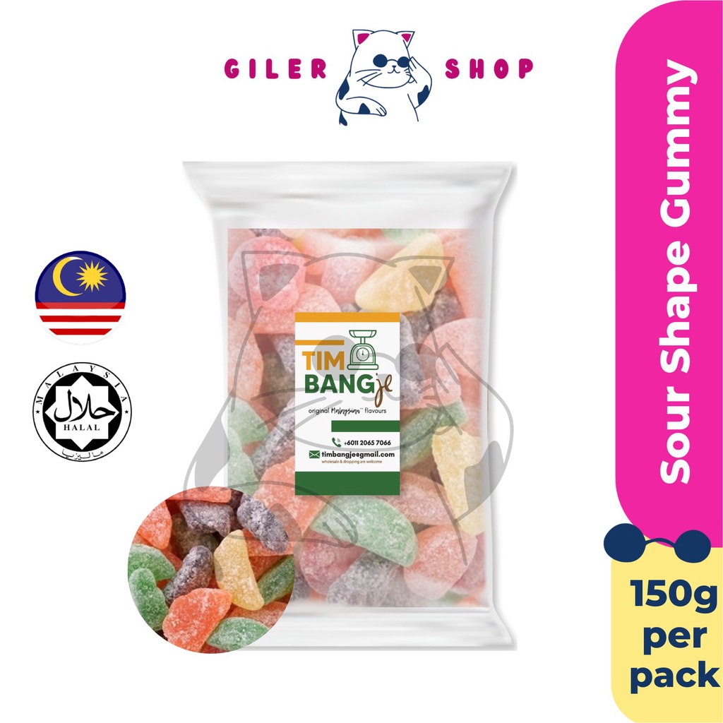 Gummy Jelly Sweets Candy Mix Pastilles 350g 500g 700g 800g Worm Shaped Jelly Asam Rainbow ...