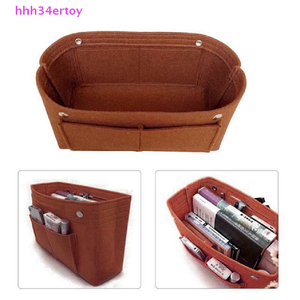 hhh34ertoy> Women's Handbag Organizer Bag Purse Insert Bag Felt Multi ...