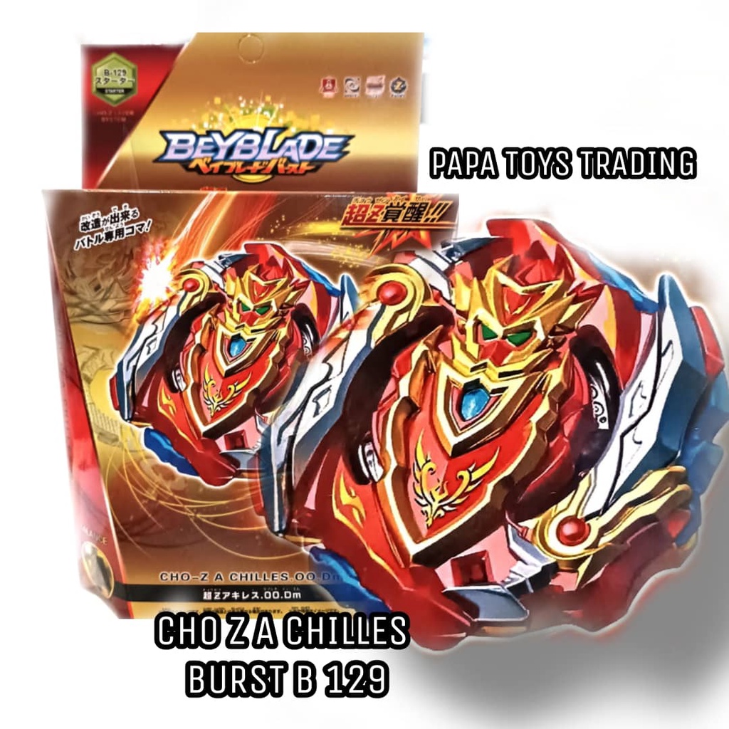 Ready Stock]B-129 Beyblade Cho-Z Achilles.00.Dm with LR launcher ...