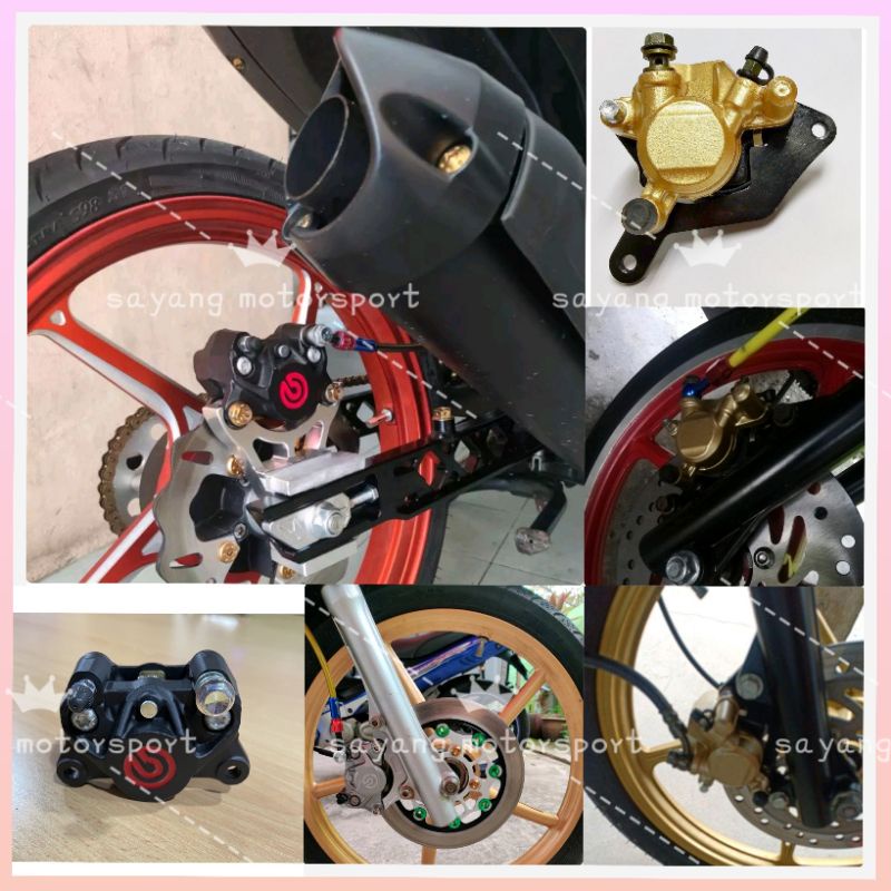FRONT CALIPER RS150/W110/W125 FI/ALPHA CX/WAVE DX/FUTURE/DASH REAR ...