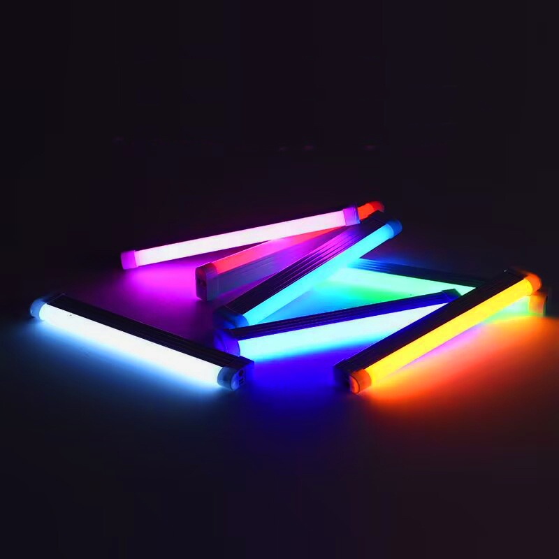 RGB LED Light Tube Rechargeable TikTok YouTube Video Shoots Gaming Live ...