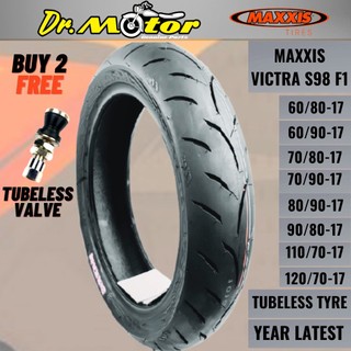 Maxxis Victra S98 F1 Tubeless Tyre DUAL COMPOUND 17 14 13 60/80 70/90 ...