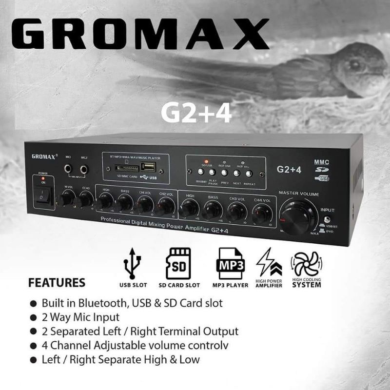 Gromax G4 Gromax G4S Gromax G4P Gromax Amplifier Swiftlet Amplifier ...