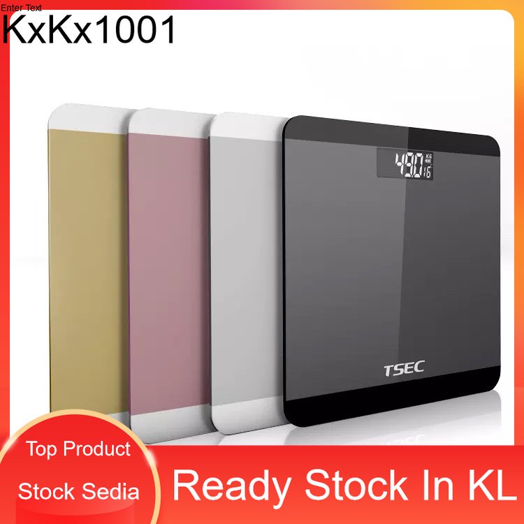 Scale Digital Body Weight Scale Electronic Bathroom Weighing Glass Penimbang Berat Badan Scale ...