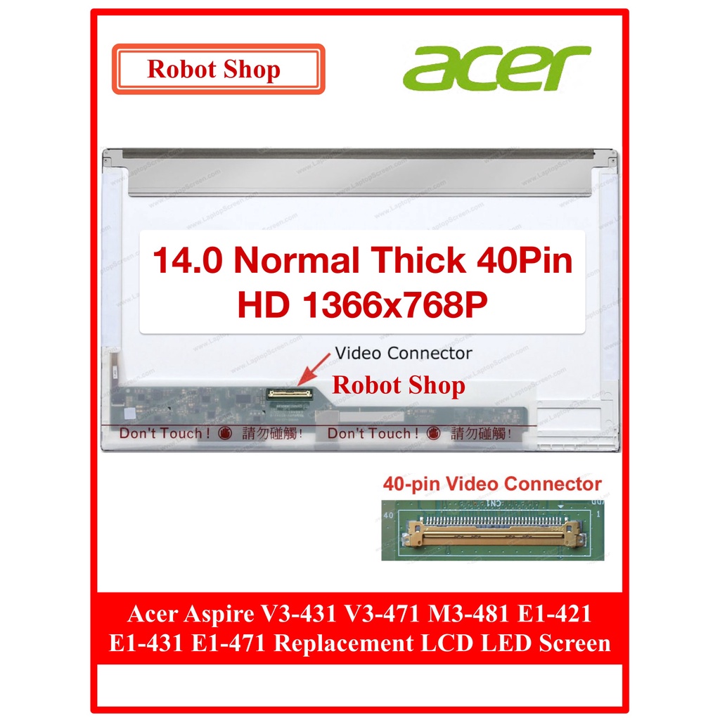 ACER ASPIRE V3-431 V3-431G V3-471 V3-471G M3-481 E1-421 E1-431 E1-471 ...