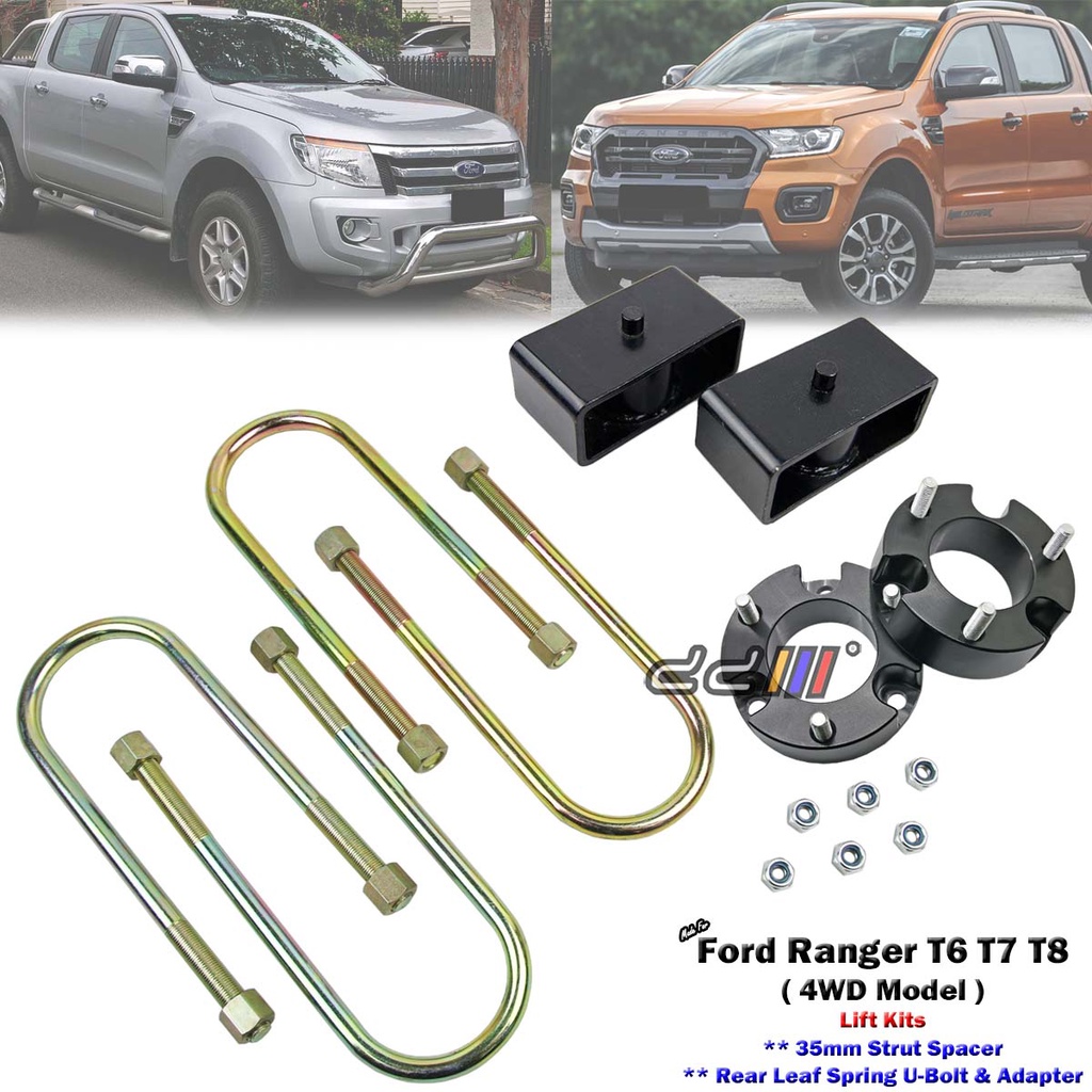 Front 3" Rear 2" Raise Suspension Lift Kit For Ford Ranger T6 T7 T8 ...