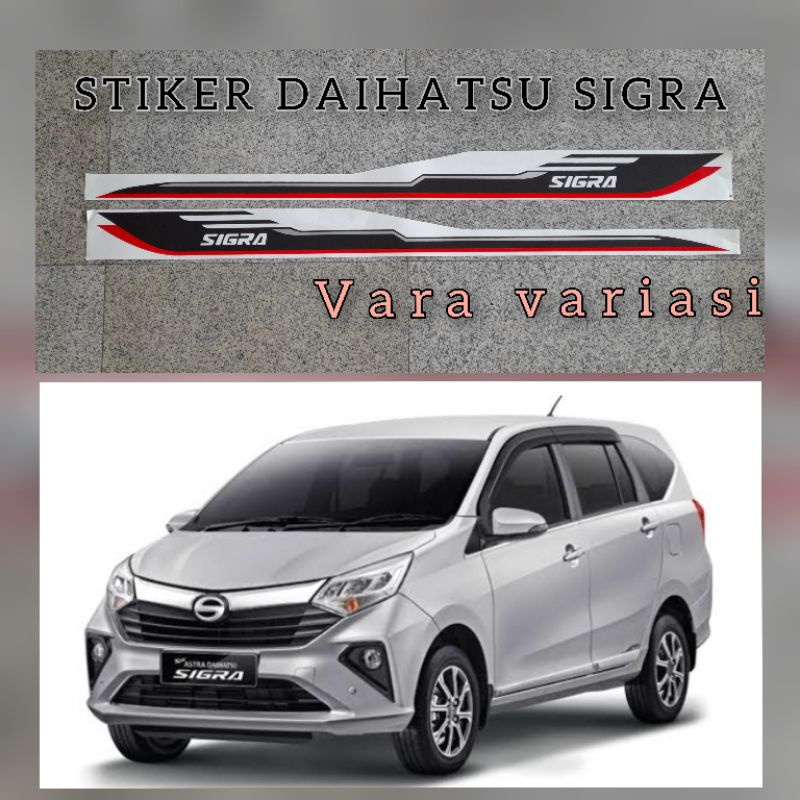 Daihatsu SIGRA CAR SIDE BODY STICKER SIGRA CAR DOOR STICKER | Shopee ...