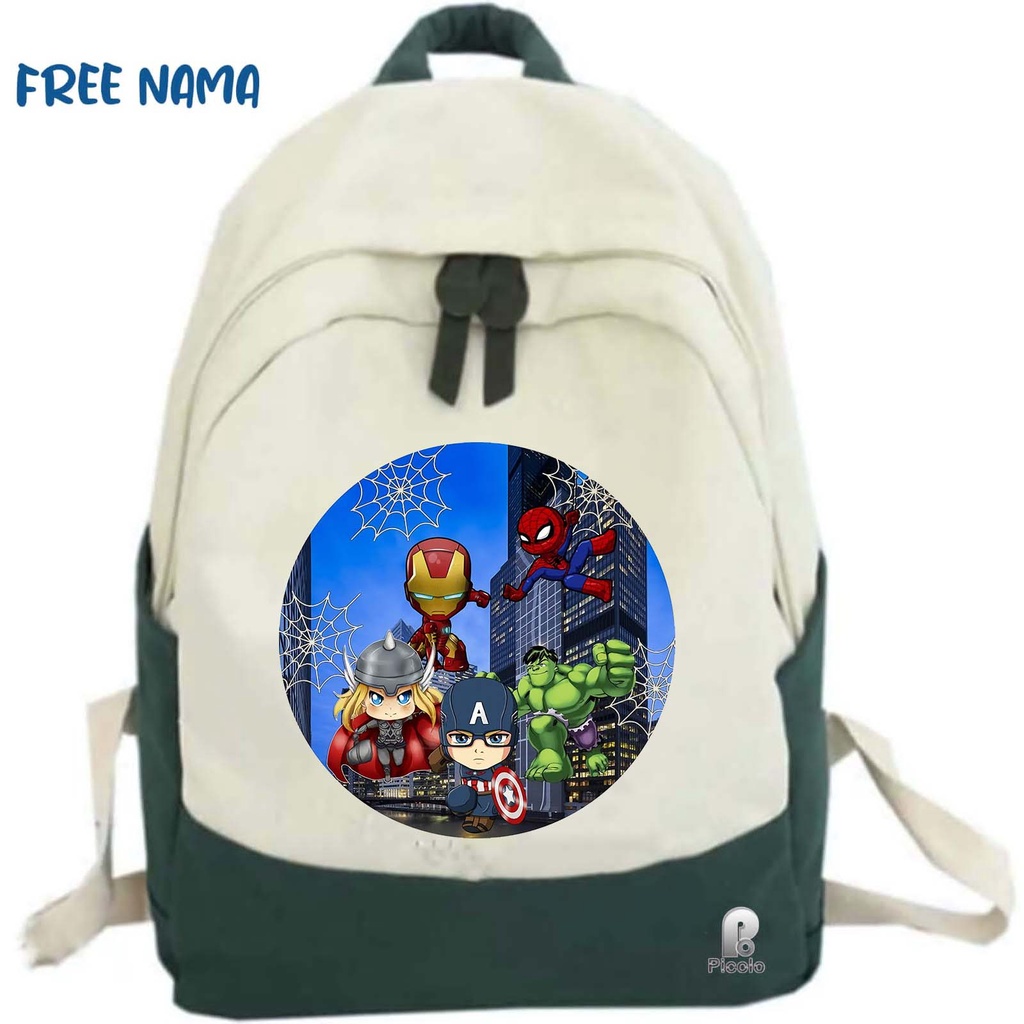 Marvel AVENGERS School BACKPACK Bag (FREE Name) | Shopee Malaysia