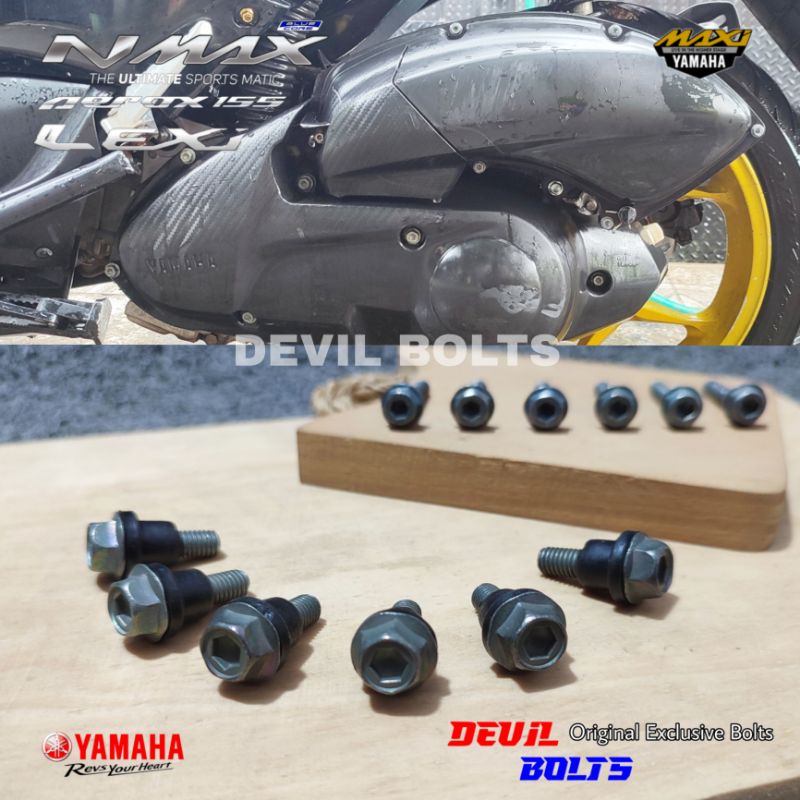 Yamaha Nmax Series Cvt Cover Set Bolts Two Keys 6Pcs Bonus Two Key ...
